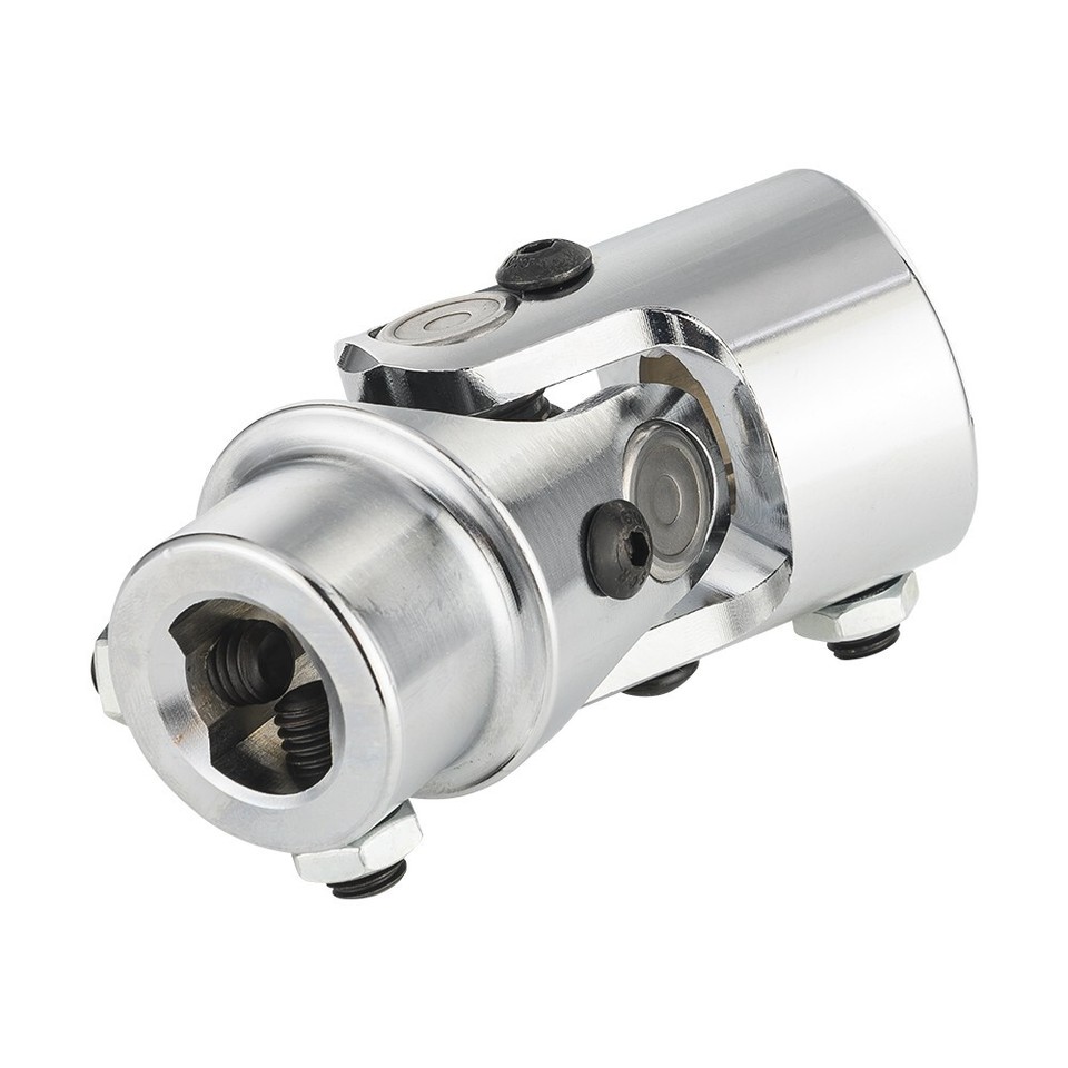 Chrome 1" DD to 3/4" DD Steering Shaft U Joint | eBay