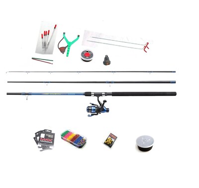 Shakespeare Float Fishing Set Kit Rod Reel Hooks Floats Rest Catapult ...