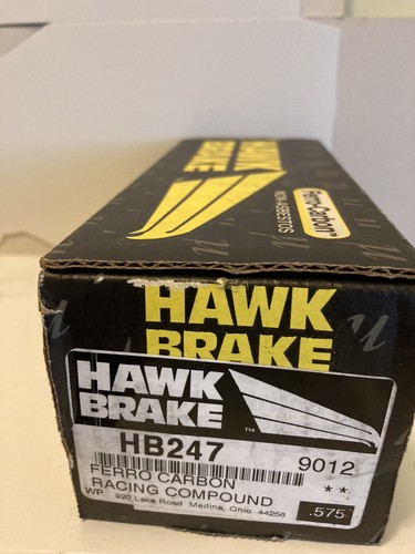 Hawk Brake Pads HB247 Ferro Carbon Racing Compound | eBay