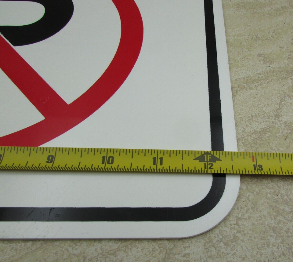 Uline Plastic Traffic Cone Sign, "NO PARKING" Temporary Portable Sign ...