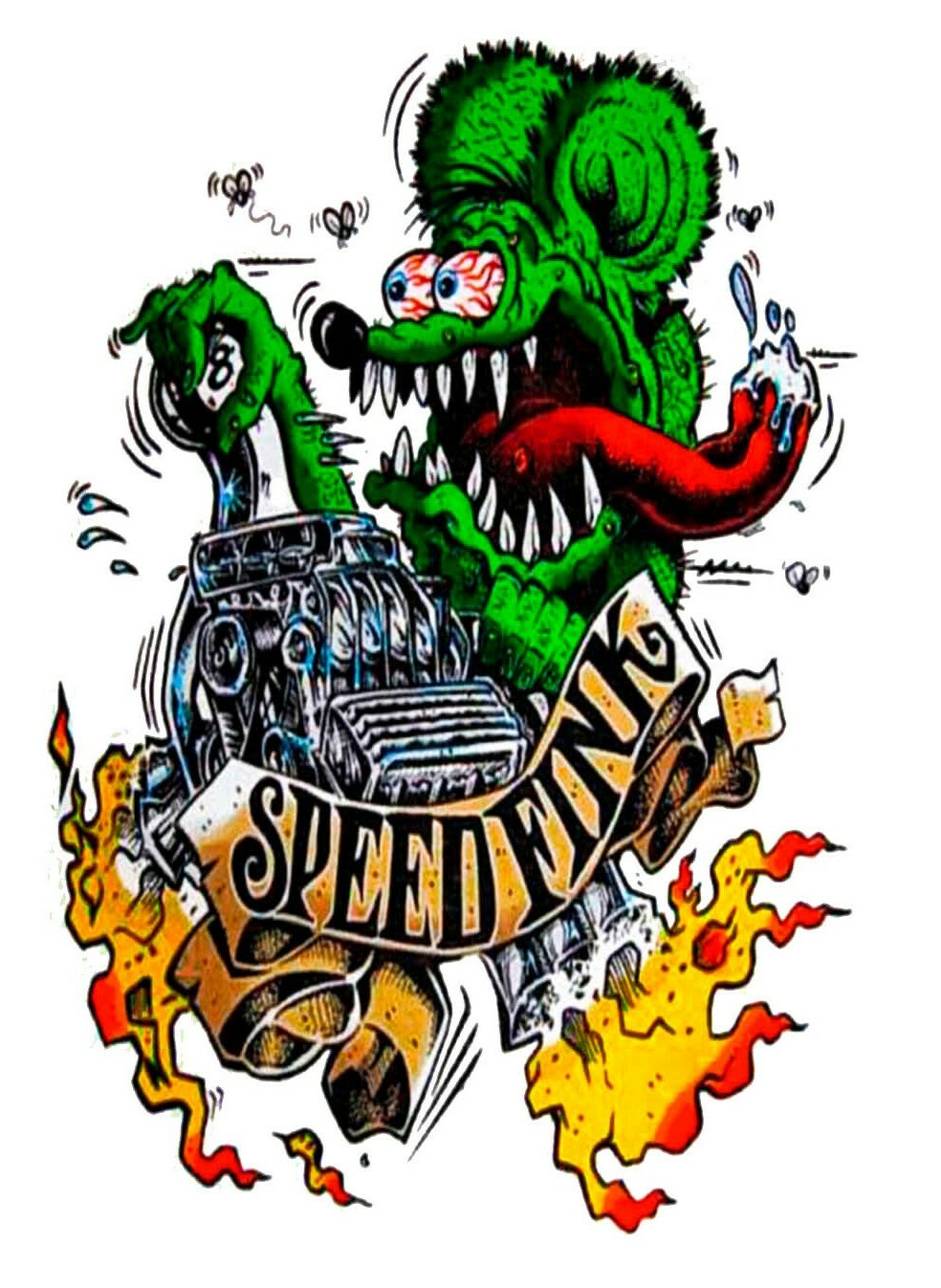 Rat Fink Speed 3"-6" Vinyl Decal Stickers | eBay