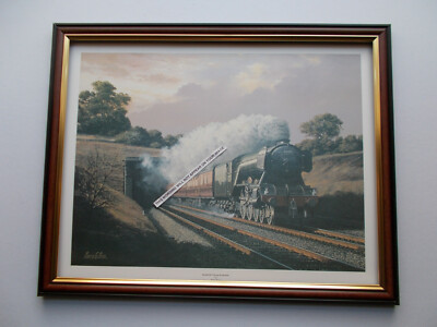 RAILWAY PRINT BY BARRY PRICE - FLYING SCTOSMAN | eBay UK