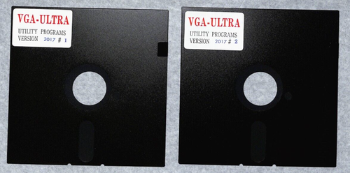 2 floppy disk type AMSTRAD ATARI IBM 286-386-486 VGA ULTRA UTILITY ...