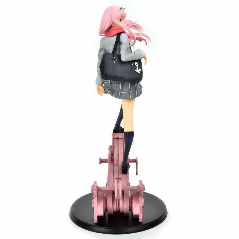 Anime DARLING in the FRANXX Zero Two Statue PVC Sitting Model Boxed W ...