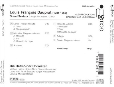 LOUIS FRAN‡OIS DAUPRAT: GRAND SEXTUOR NEW CD 760623008721| eBay