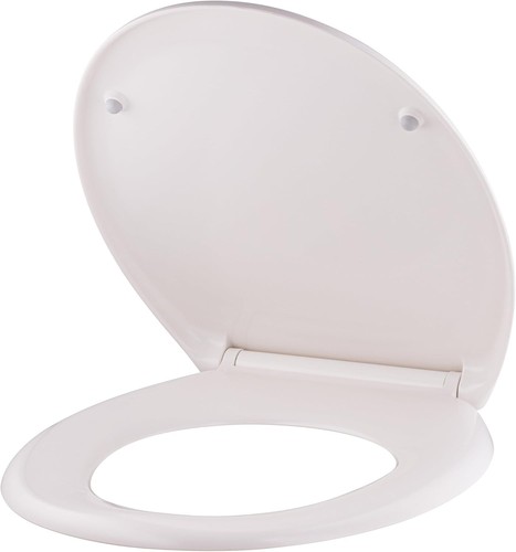 Abattant WC blanc universel clipsable/nettoyage facile - lunette de ...