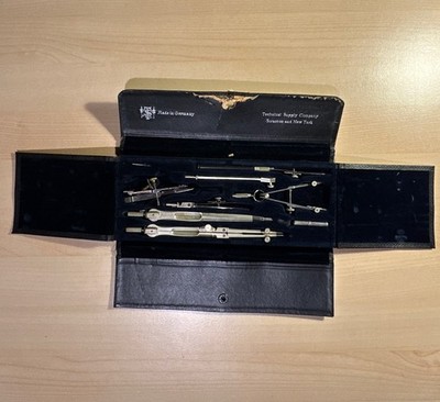 Vintage Set of TSC Technical Supply Company Drafting Tools in Case ...