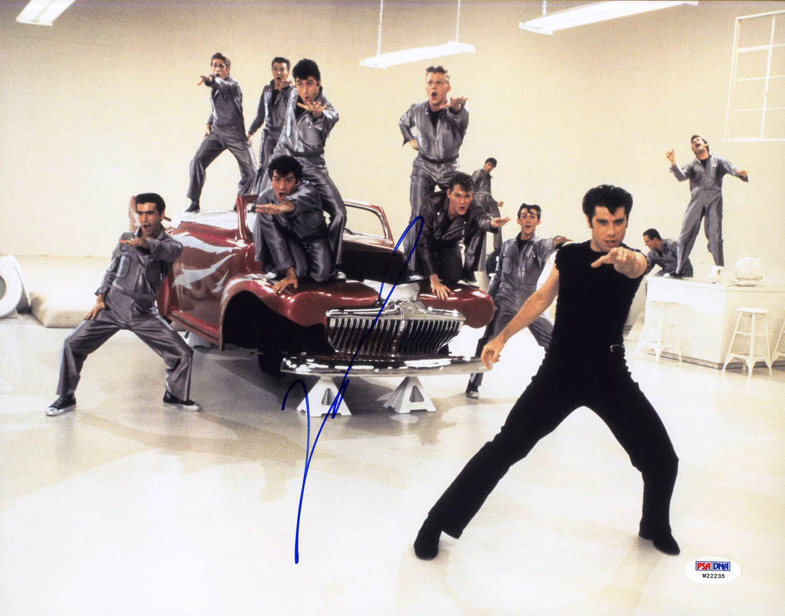 John Travolta SIGNED 11x14 Photo Danny Zuko Grease Lightning PSA/DNA ...