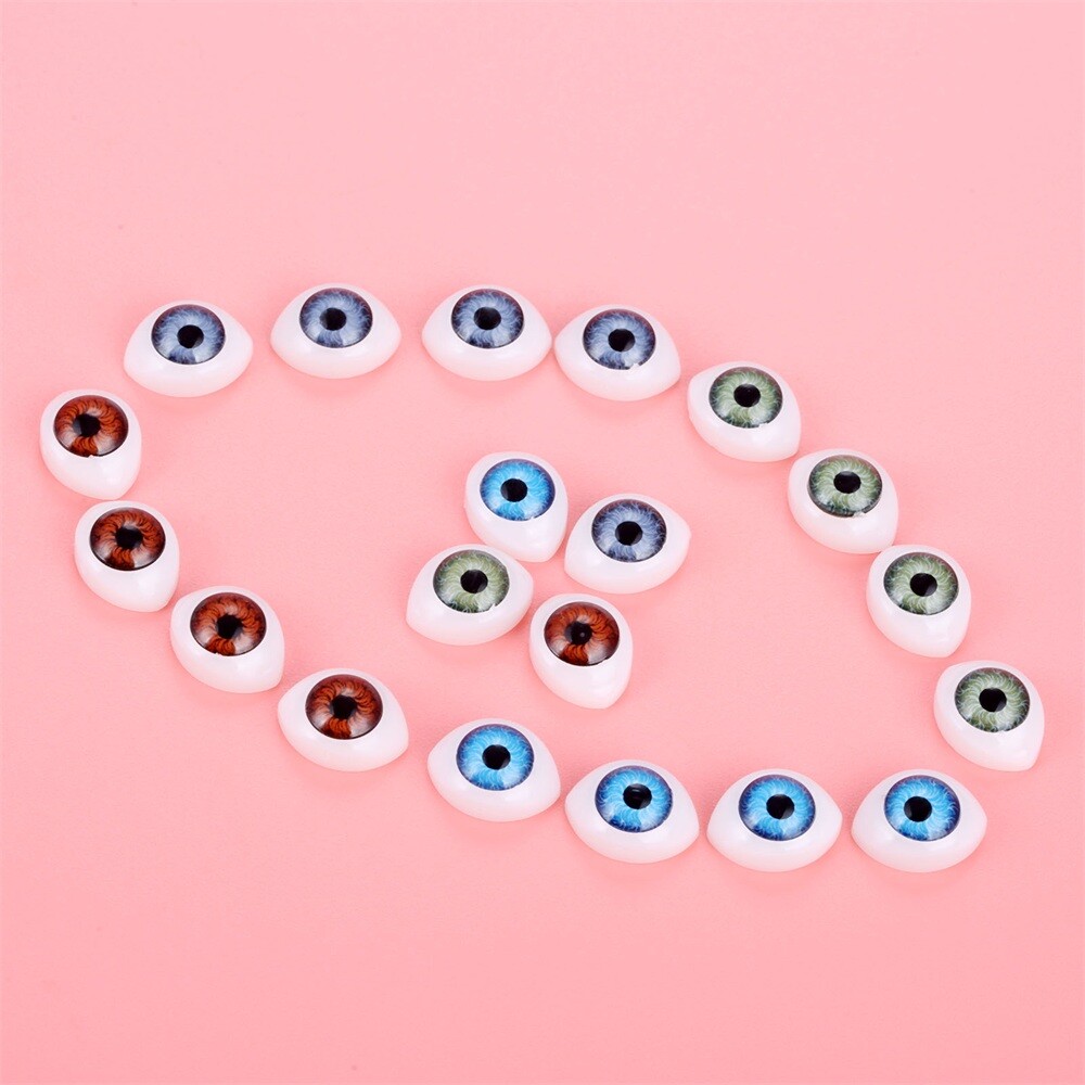 100Pcs Sewing Accessories Plastic Safety Doll Eyes Toys 12x16mm For DIY ...