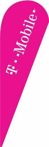 Tmobile T-Mobile Teardrop Advertising Banner Sign with Flag Pole Kit ...