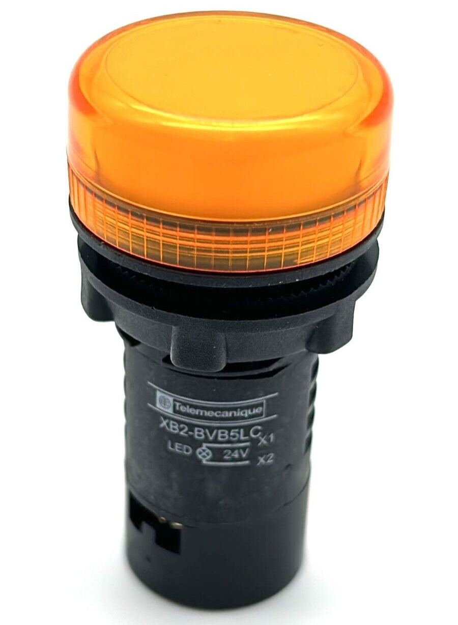 SCHNEIDER Telemecanique XB2BVB5LC Amber Pilot Light, 22 mm hole ( XB2 ...