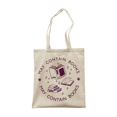 May Contain Books - Bookworm Tote Bag | eBay UK