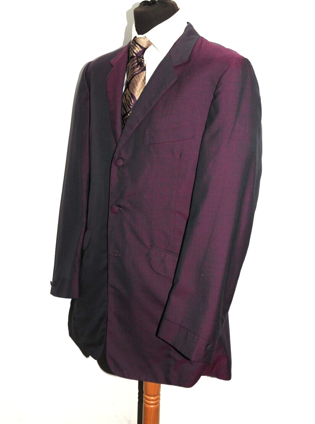 GREAT WILLIAM HUNT SAVILE ROW METALLIC PURPLE BLAZER … - Gem