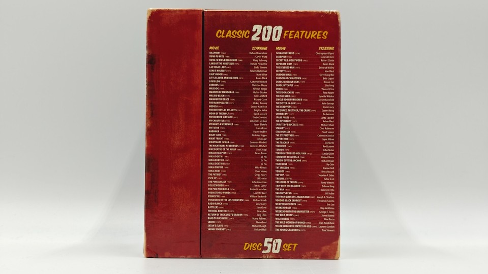 Cult Cinema Collection - 200 B-Movie & Horror Films - Rare DVD 50-Disc ...