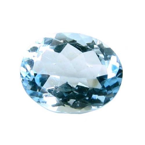 CERTIFIED 3.93Ct Natural Blue TOPAZ Oval Faceted Clear Gemstone | eBay