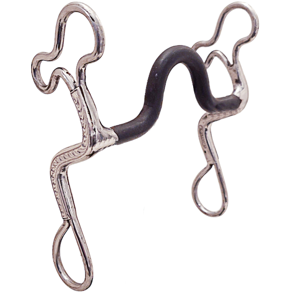 Winchester Sterling Silver Cavalry S Cheeks Short Shank Medium Curb ...