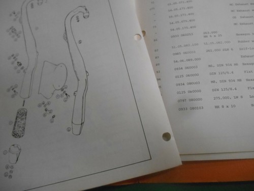 Penton USA Cross Country GS 125 175 250 400 Frame Parts Factory Manual ...