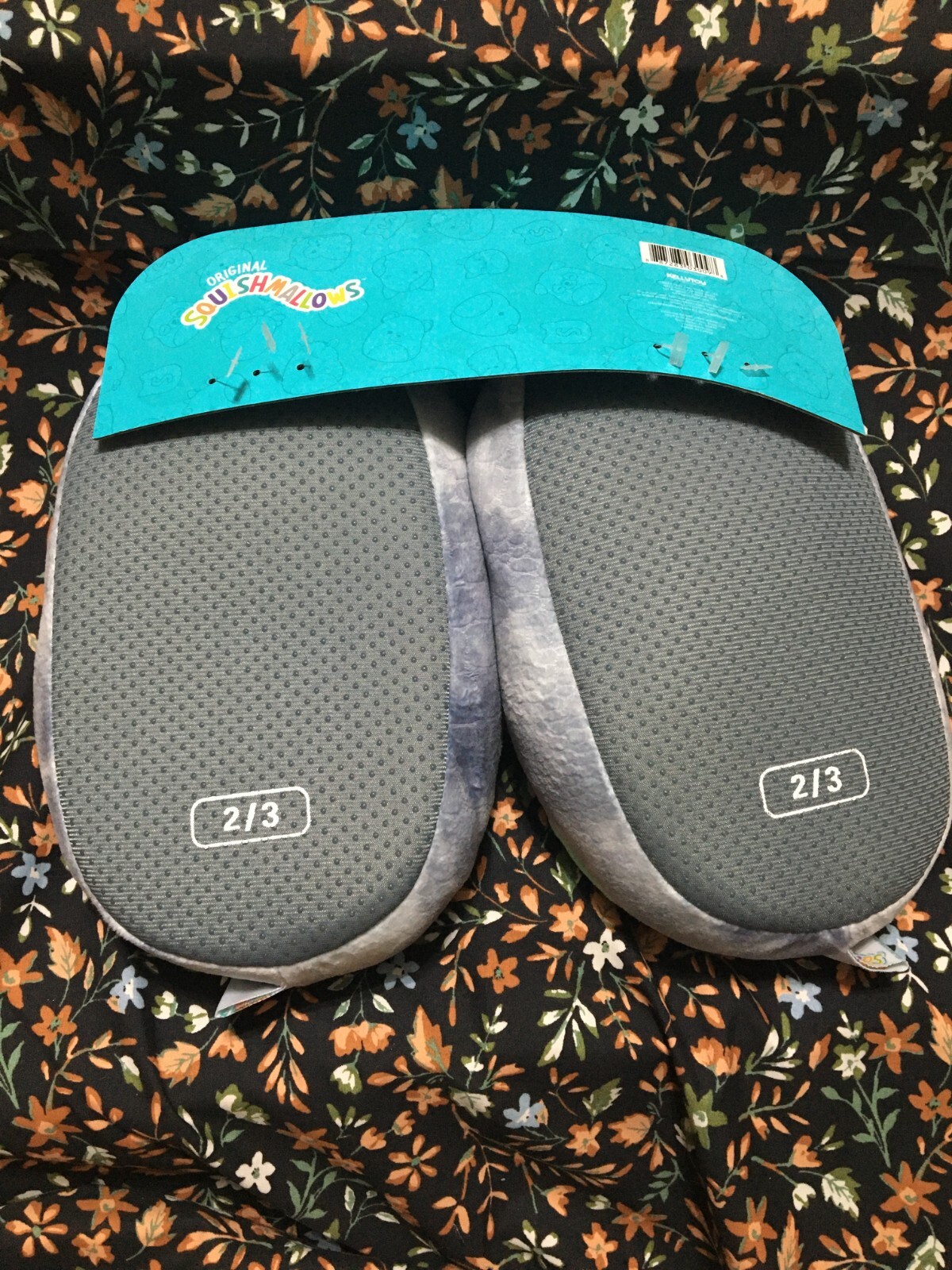 Size 2-3 Slippers Squishmallow Xander T-Rex Dinosaur Fit Youth Adult Sz ...