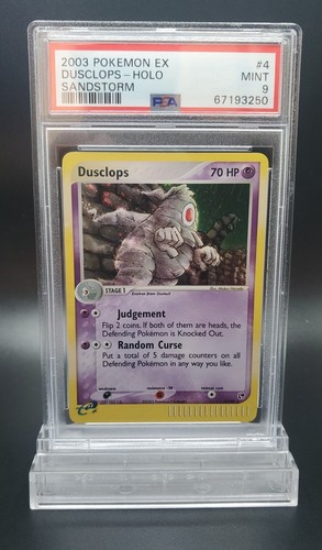 2003 Pokemon EX Sandstorm #4 Dusclops Holo Rare PSA 9 MINT e-series ...