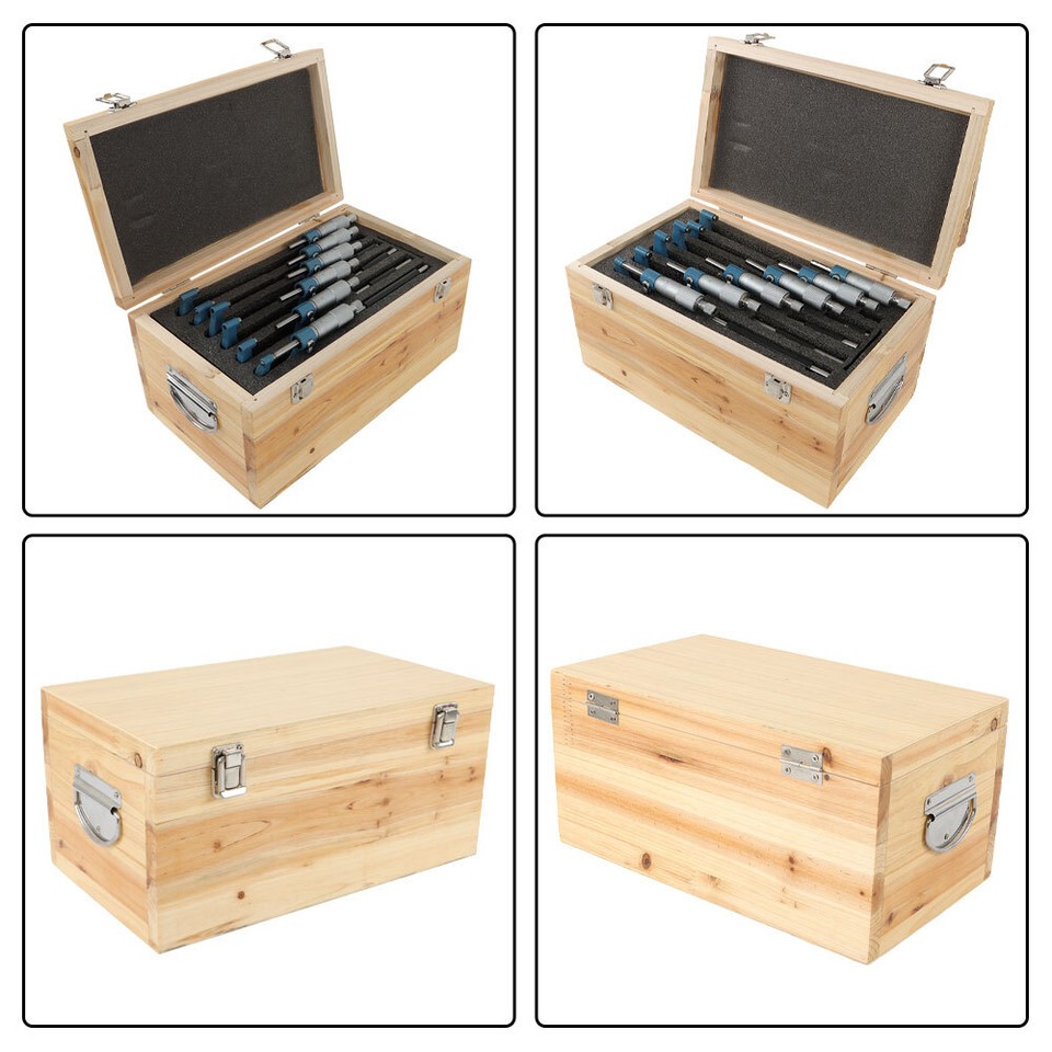 0-6" Outside Micrometer Set 0.0001" Premium Precision Carbide Tips ...