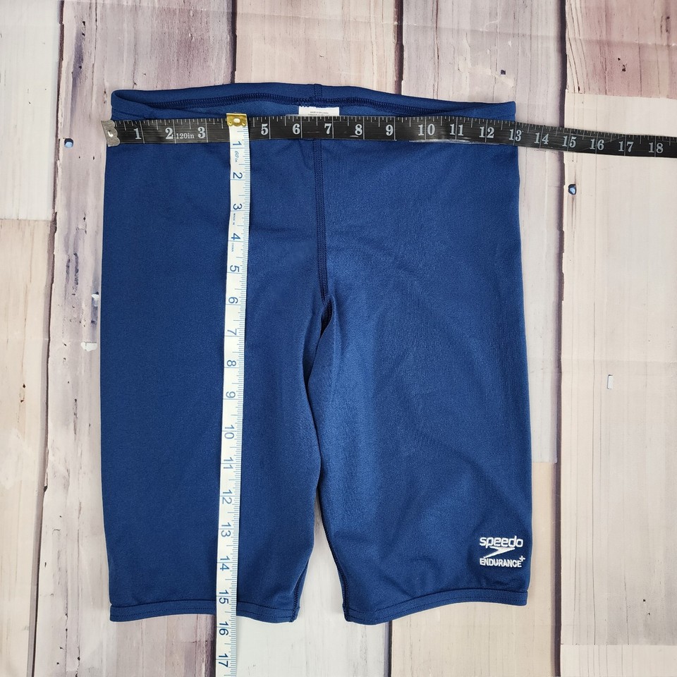 Speedo Men Endurance+ Solid Navy Jammer Swim Shorts Blue Size 30 New ...