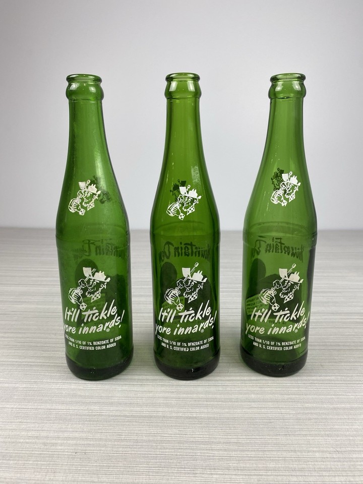 Vintage Mountain Dew 10oz Hillbilly Glass Bottle “It'll Tickle Yore ...