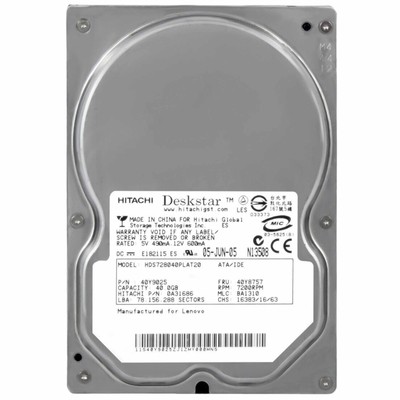 HITACHI HDS728040PLAT20 Hard Disk HDD Ide 3,5 " 40GB Pata Eide Ultra ...
