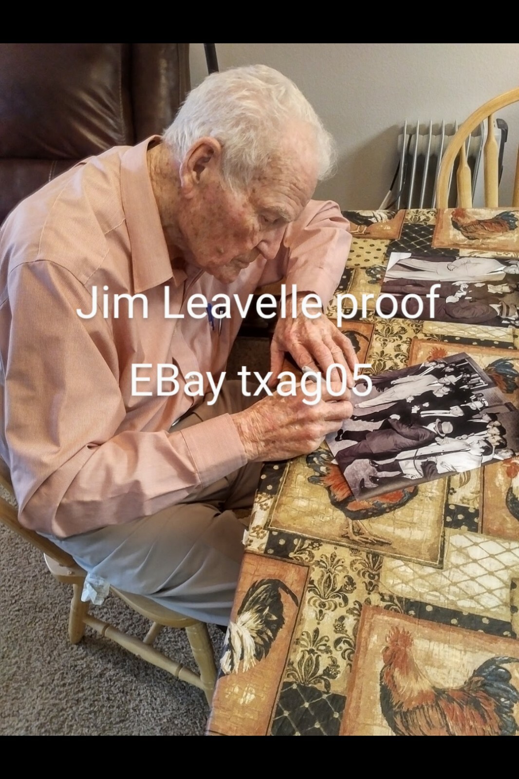 Jim Leavelle JFK Oswald Dallas PD Kennedy Signed In Person 11x14 ...