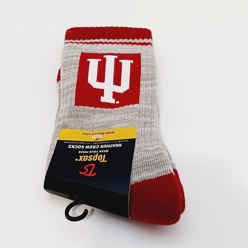 Indiana University Crew Socks Top Sox IU 10-13 | eBay