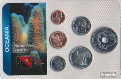 papouasie-nouvelle-guinée neuf unc series de monnaie ab 1995 1 Toea ...