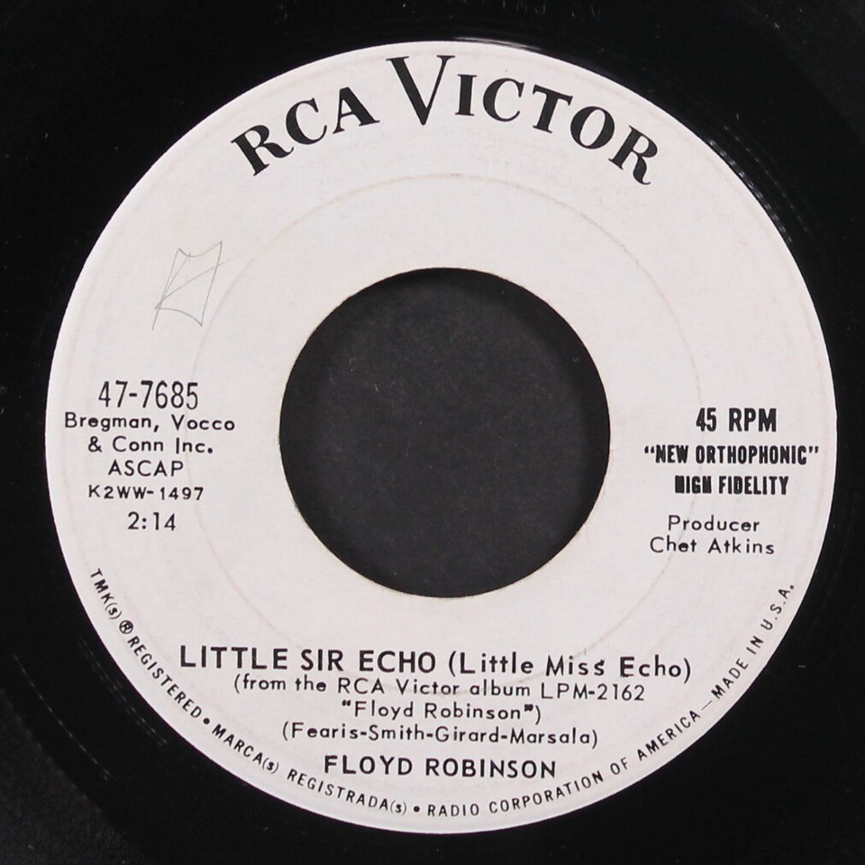 FLOYD ROBINSON: little sir echo / alphabet song RCA 7" Single 45 RPM | eBay