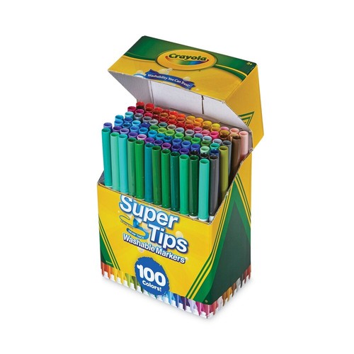 Crayola Super Tips Washable Markers - 100 Count for sale online | eBay