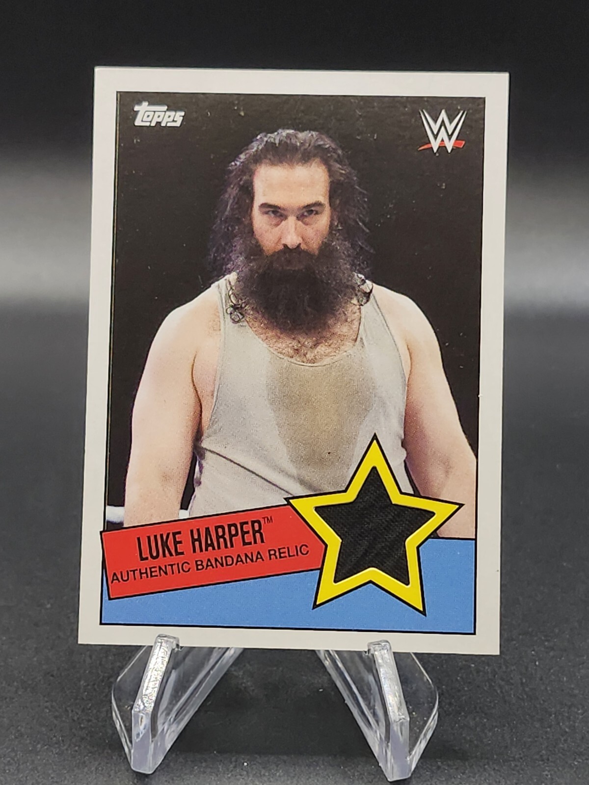 2015 Topps Heritage Luke Harper Worn Bandana Authentic Worn Relic ...