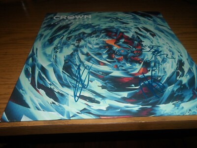 CROWN THE EMPIRE autographed/signed vinyl record ANDREW ROCKHOLD HAYDEN ...