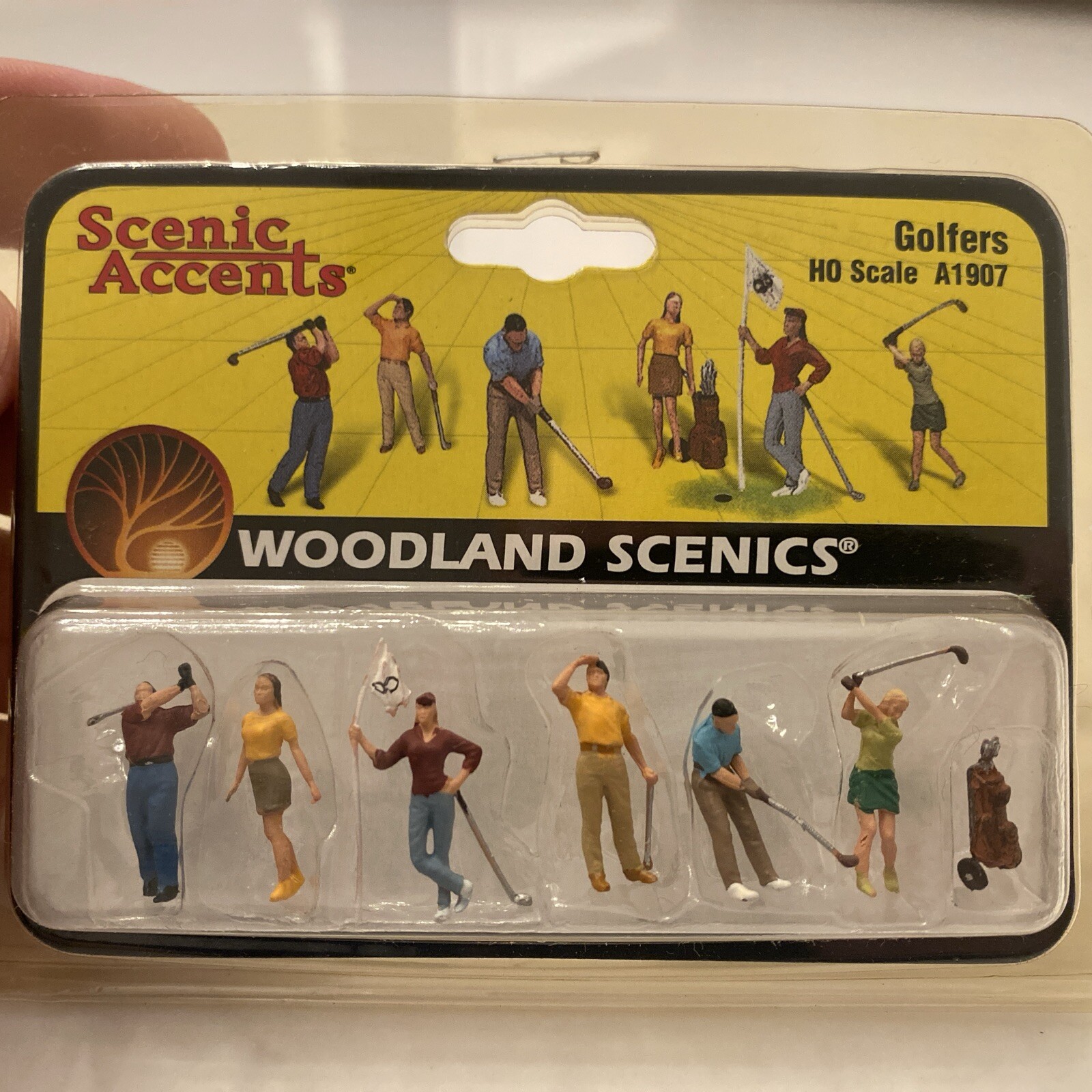 Woodland Scenics #1907 Golfers - Scenic Accents (HO Scale) | eBay