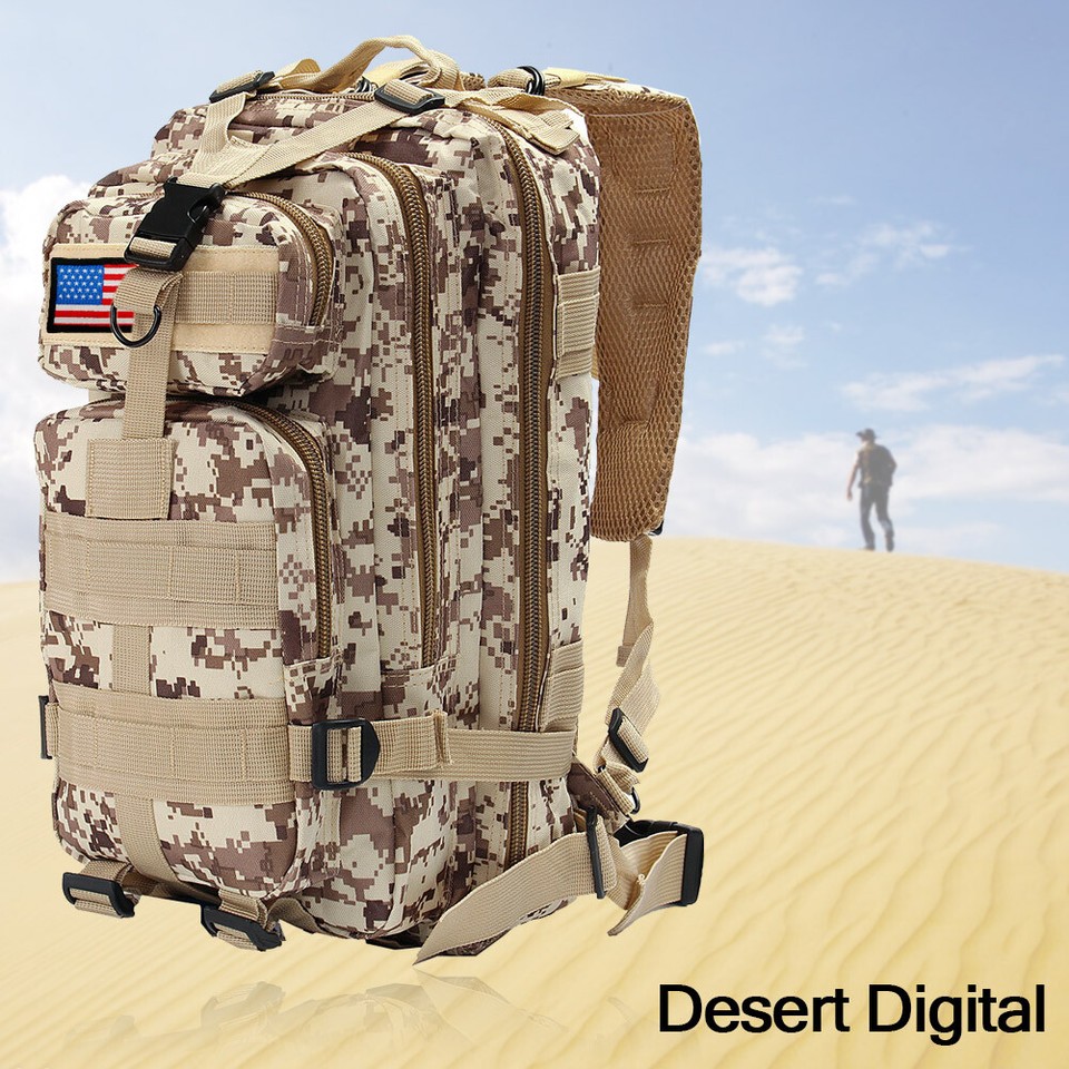 30L-120L Tactical Military Backpack Waterproof Rucksack Hiking Laptop ...