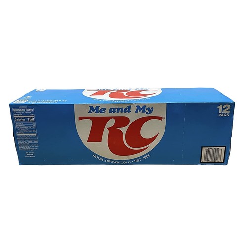 Me & My RC Retro Royal Crown Cola Soft Drink Beverage Cans - 12 Pck (12 ...