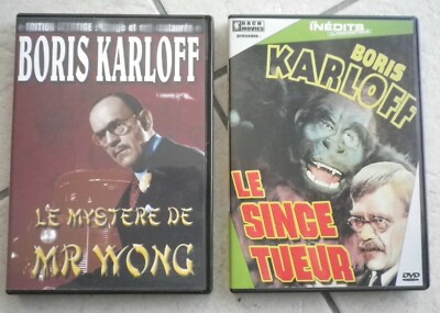 dvd - lot 2 dvd boris karloff - le singe tueur - le mystère de Mr wong ...