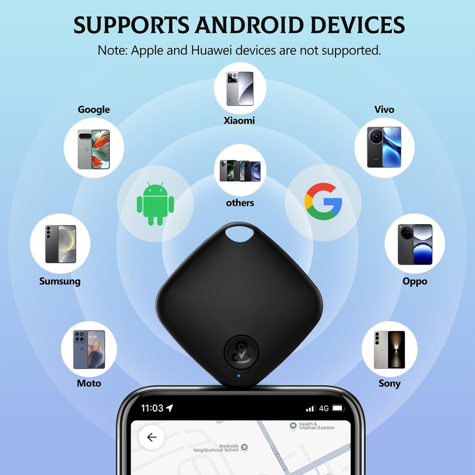 Air Tags-4 Pack Android【Google MFG Certified】, Air Tag for Android Item ...