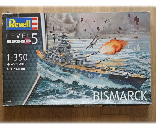 REVELL 05040 5040 KIT 1/350 1:350 BISMARK , GERMAN BATTLESHIP WWII | eBay