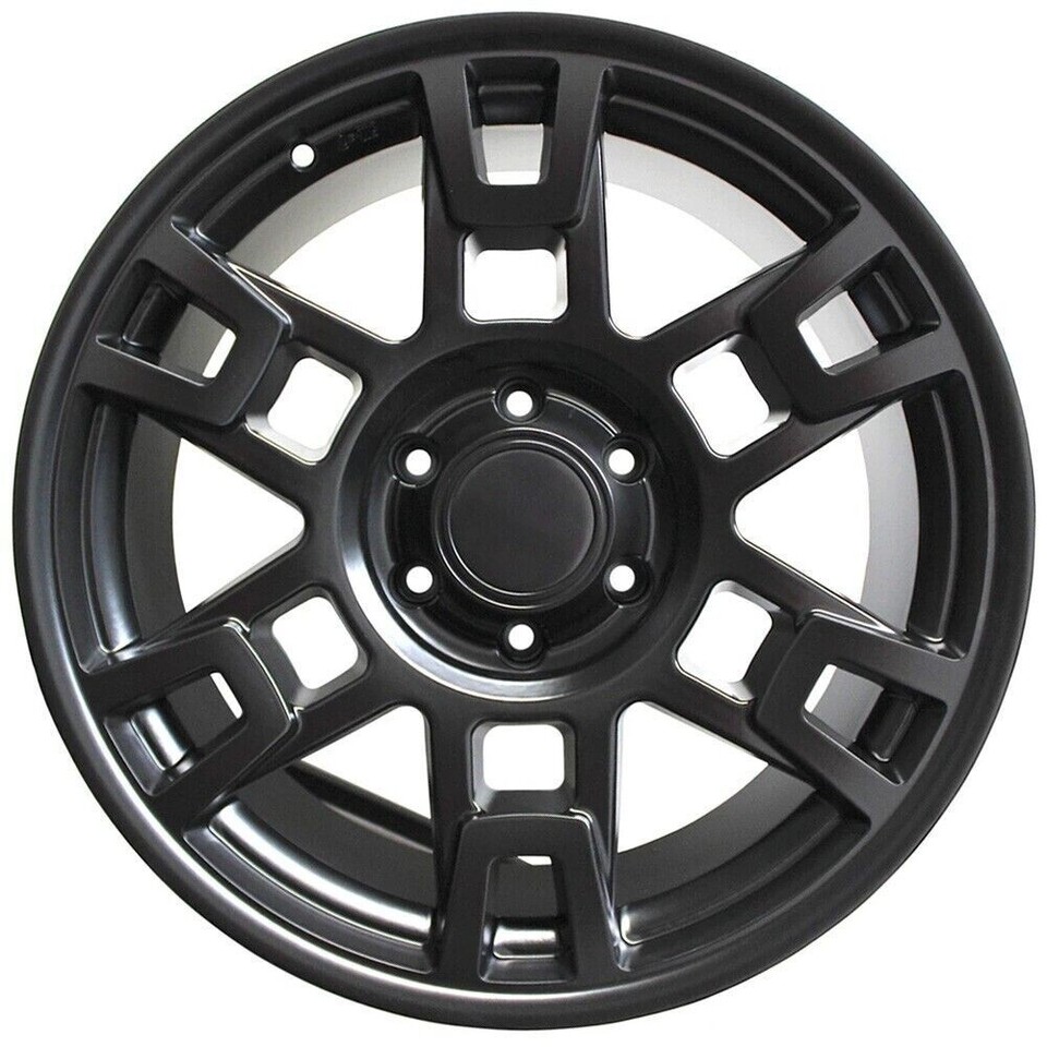 17" BLACK 17X8 ET5 6X139.7 OFF-ROAD RIMS FIT TOYOTA TACOMA 4RUNNER ...