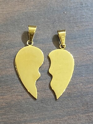 Broken Heart Charm For Necklace Greats For Gift Never Tarnish | eBay