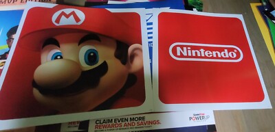 Nintendo Display Sign With Mario | eBay