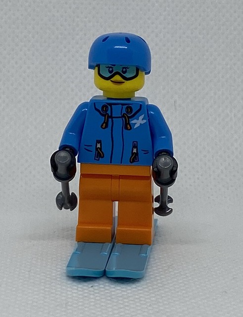 NEW LEGO Skier Female GENUINE Minifigure 60222 Ski City Mini Figure | eBay