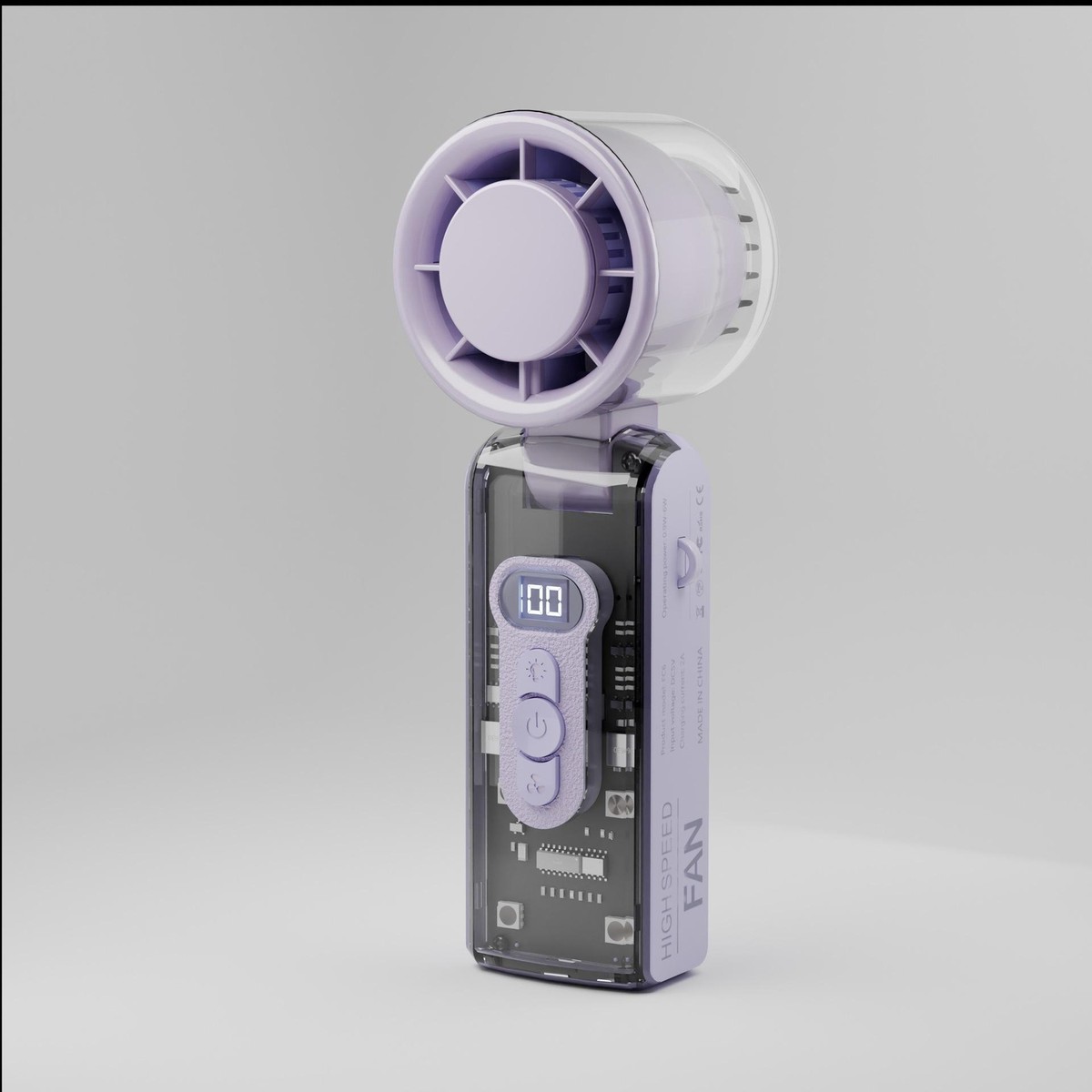 Rechargeable Personal Fan With LED IceRush Turbo - Mini Cooling Fan ...