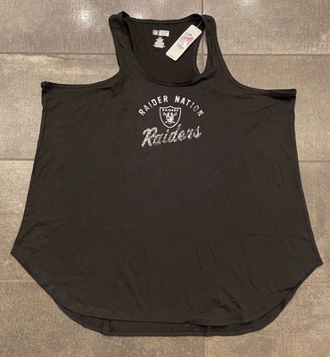 Raiders Nation Women's Black Tank Top Las Vegas NFL APPAREL Raiders ...