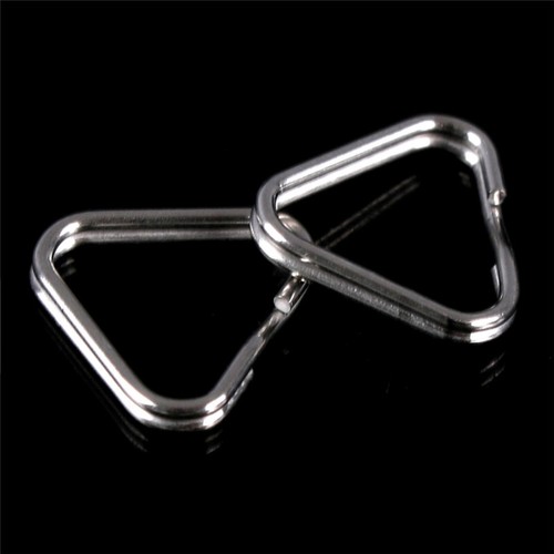4Pcs Replacement Chrome Finish Split Ring Camera Strap Triangle Rings H ...