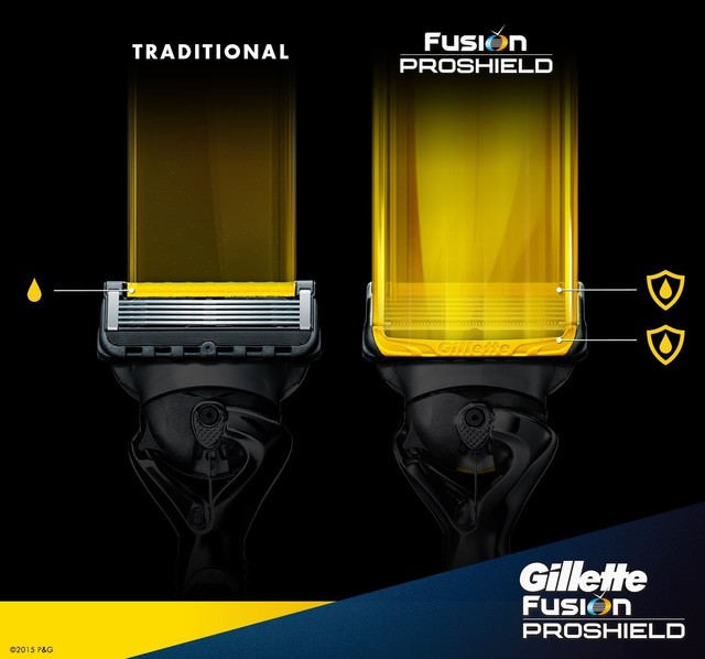 Gillette Fusion Proshield 1 Razor Handle 10 Blades Cartridges Travel ...