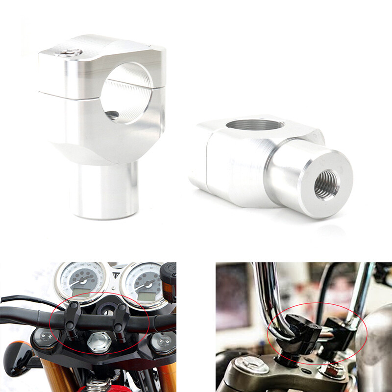 1" Handlebar Bar Riser Clamps Fit For Harley Dyna Super Glide 2002-2010 ...