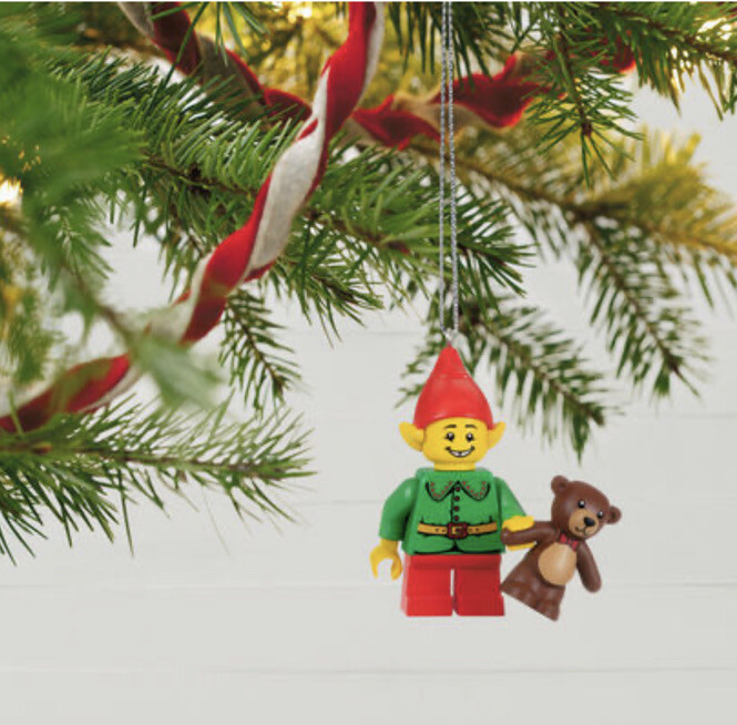 Hallmark 2021 LEGO Elf and Teddy Minifigure Keepsake Christmas Ornament ...